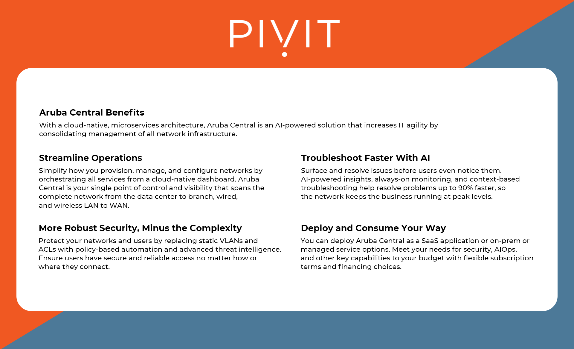 Aruba Central Versus Juniper Mist AI Cloud Controller