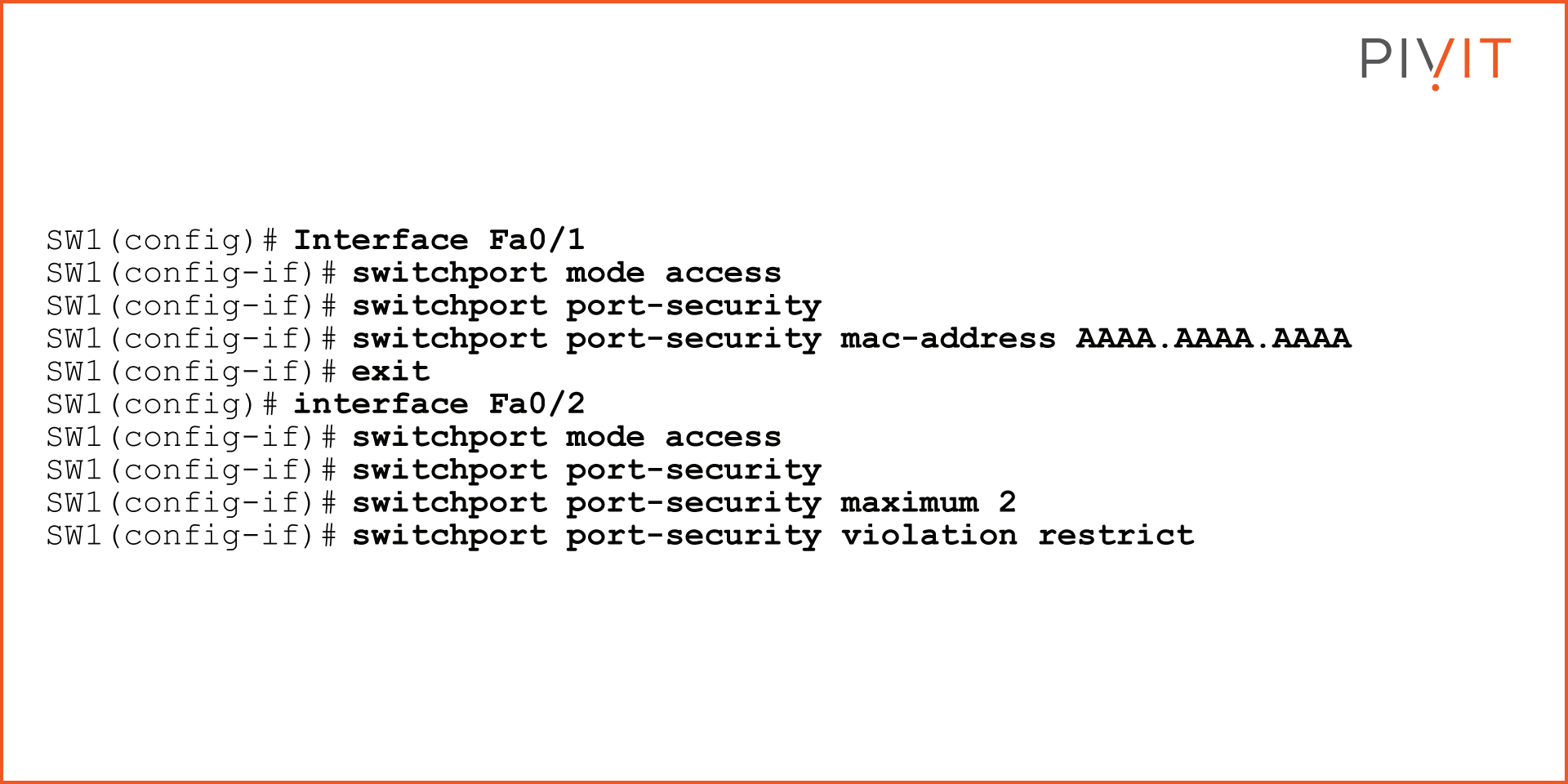 Must Have Port Security Simple But Efficient Layer 2 Protection