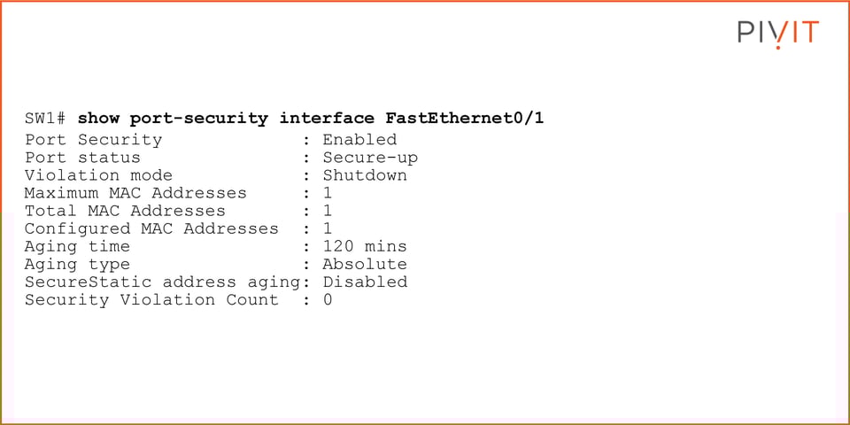 Must-Have Port Security: Simple but Efficient Layer 2 Protection